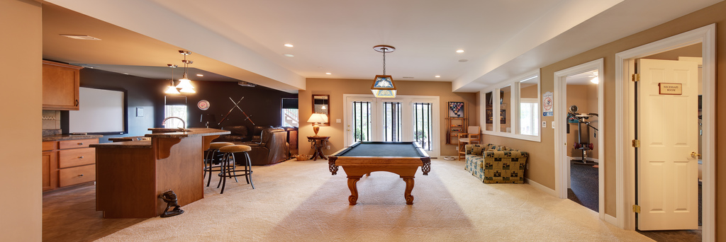 Multipurpose Basement | Design Custom Homes of Madison